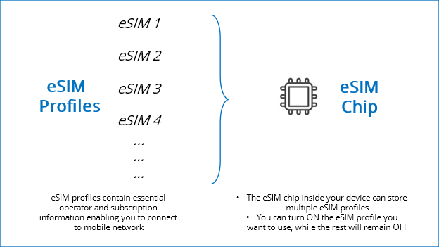 Part 1: Essentials: eSIM Profiles, chip, and Dual-SIM function